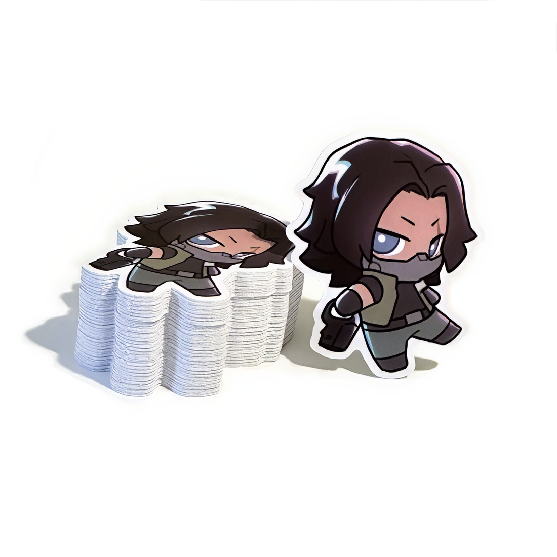 Marvel Rivals | Chibi Winter Soldier 2.5 Inch Sticker – sin inc